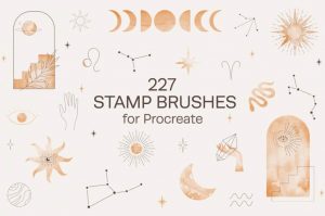 40+ Best Free Procreate Stamp Brushes (incl. Paid Versions)