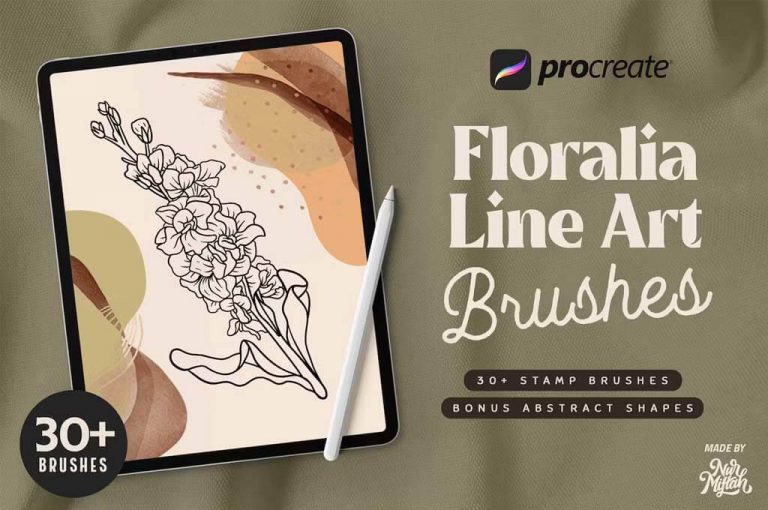 40+ Best Free Procreate Stamp Brushes (incl. Paid Versions)