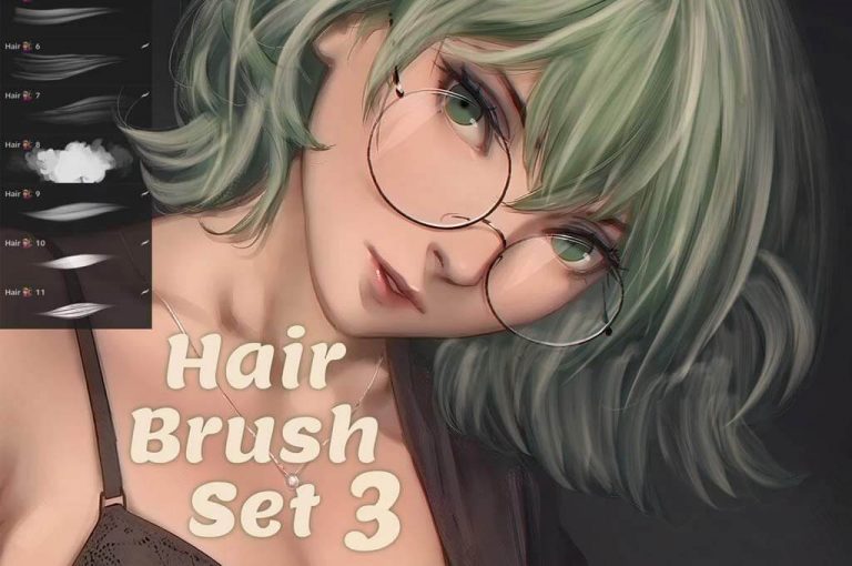 30+ Best Free Procreate Hair Brushes (incl. Paid Versions)