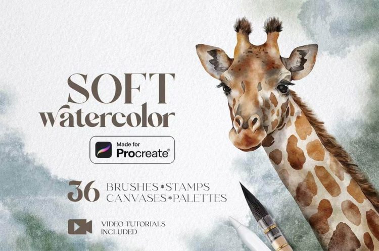 30+ Best Free Procreate Watercolor Brushes (incl. Paid Versions)