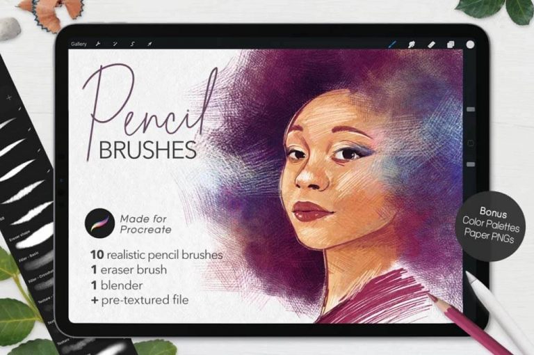 30+ Best Free Procreate Pencil Brushes (incl. Paid Versions)