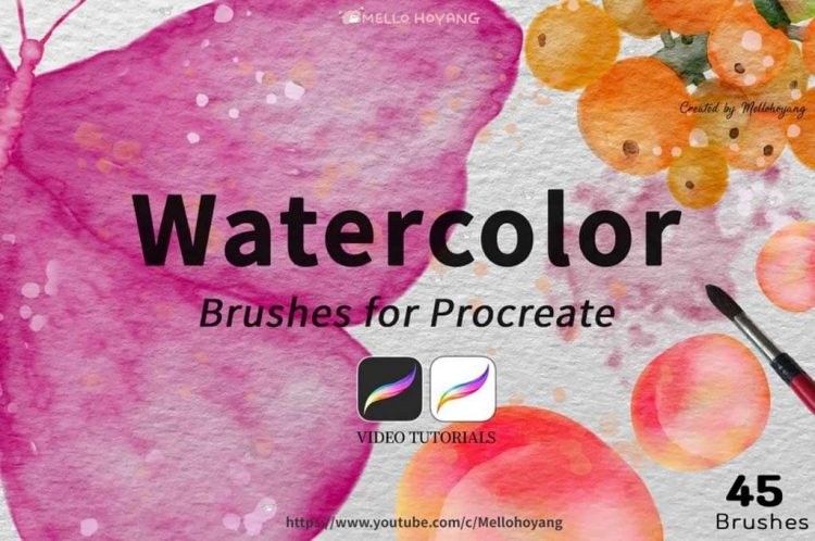 30+ Best Free Procreate Watercolor Brushes (incl. Paid Versions)